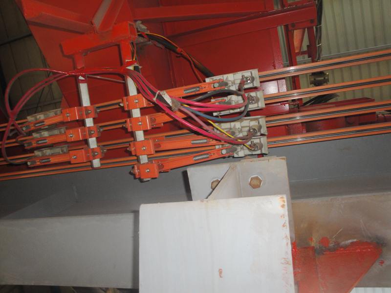 The method on install safety slide contact wire